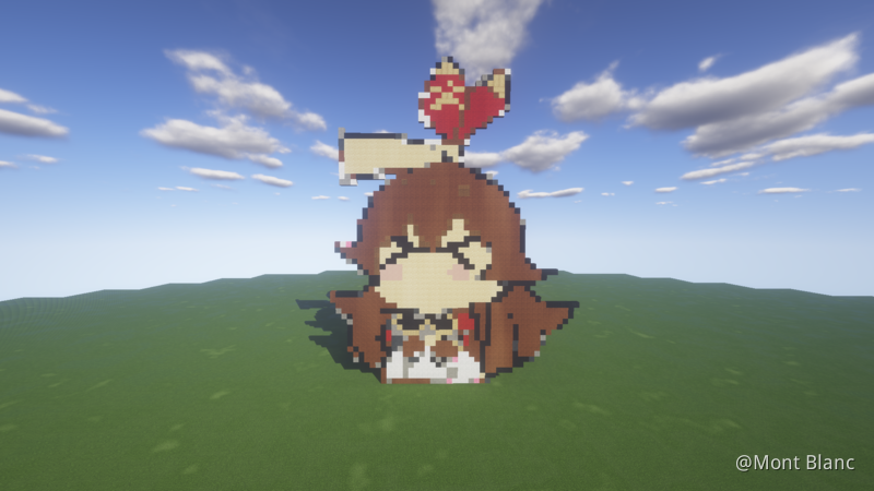 I made Amber in Minecraft! Genshin Impact | HoYoLAB