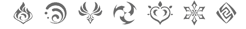 Transparent element icons | Genshin Impact | HoYoLAB
