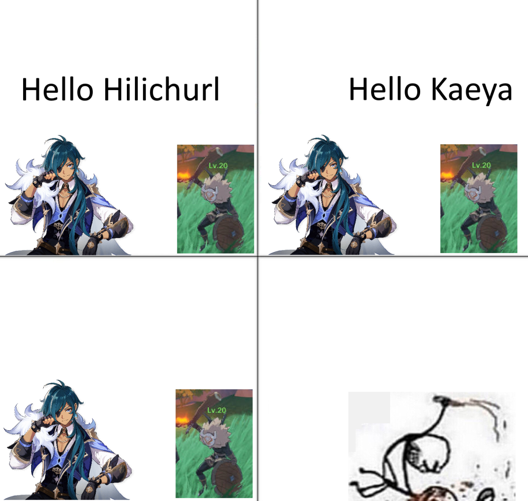 [Meme] Kaeya Finds Hilichurl Genshin Impact | HoYoLAB