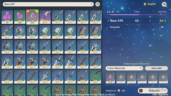 [Guide] Character and weapon progression Genshin Impact | HoYoLAB