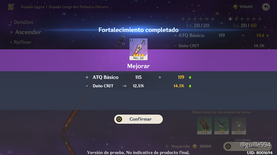 [Guide] Character and weapon progression Genshin Impact | HoYoLAB