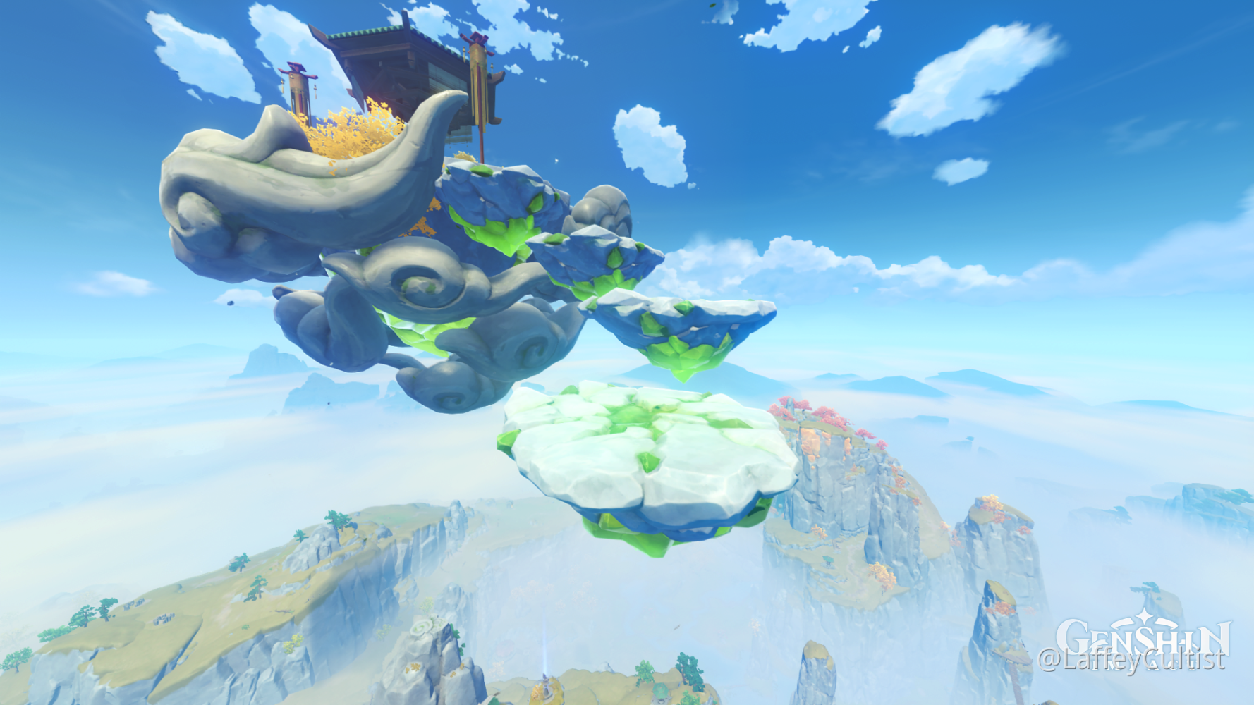 Floating Structure On Qingyun Peak and Mt. Aozang Genshin Impact | HoYoLAB