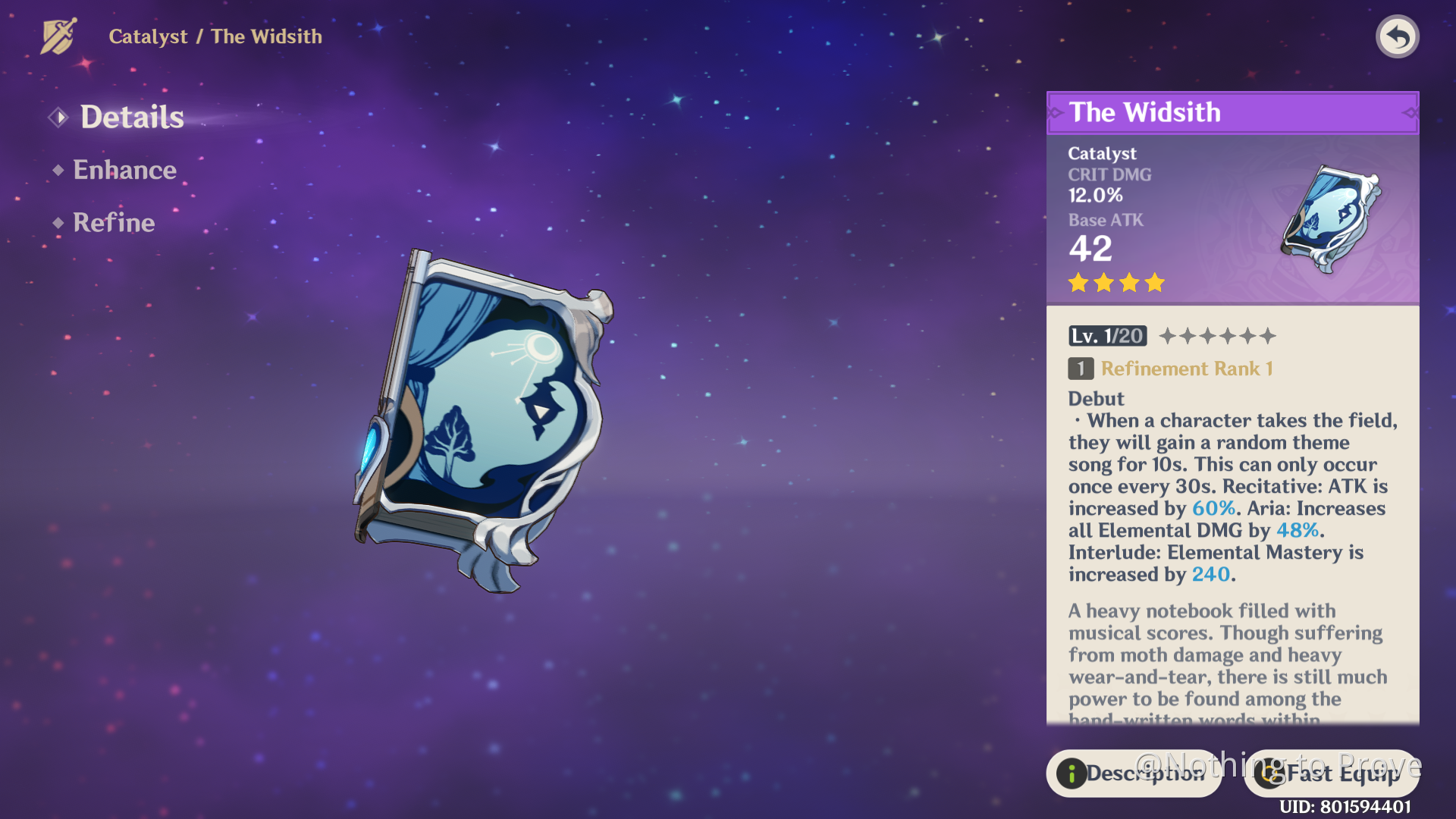 Advice on Book/Catalyst Weapon Genshin Impact | HoYoLAB