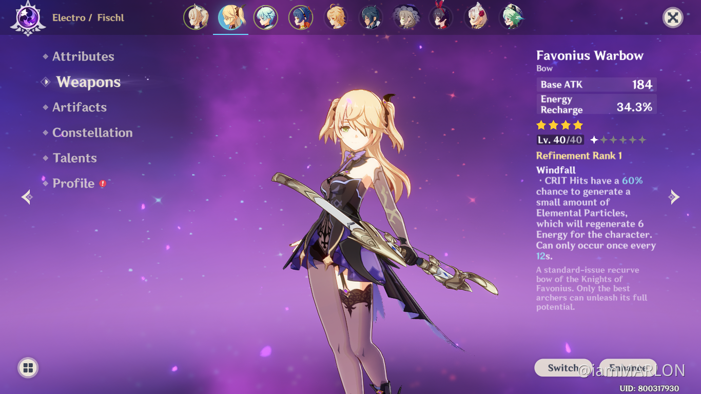 CURRENT BUILD FISCHL | SUPPORT & DPS Genshin Impact | HoYoLAB