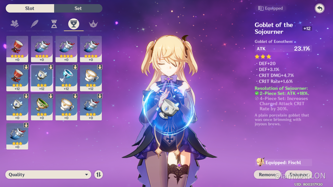 CURRENT BUILD FISCHL | SUPPORT & DPS Genshin Impact | HoYoLAB