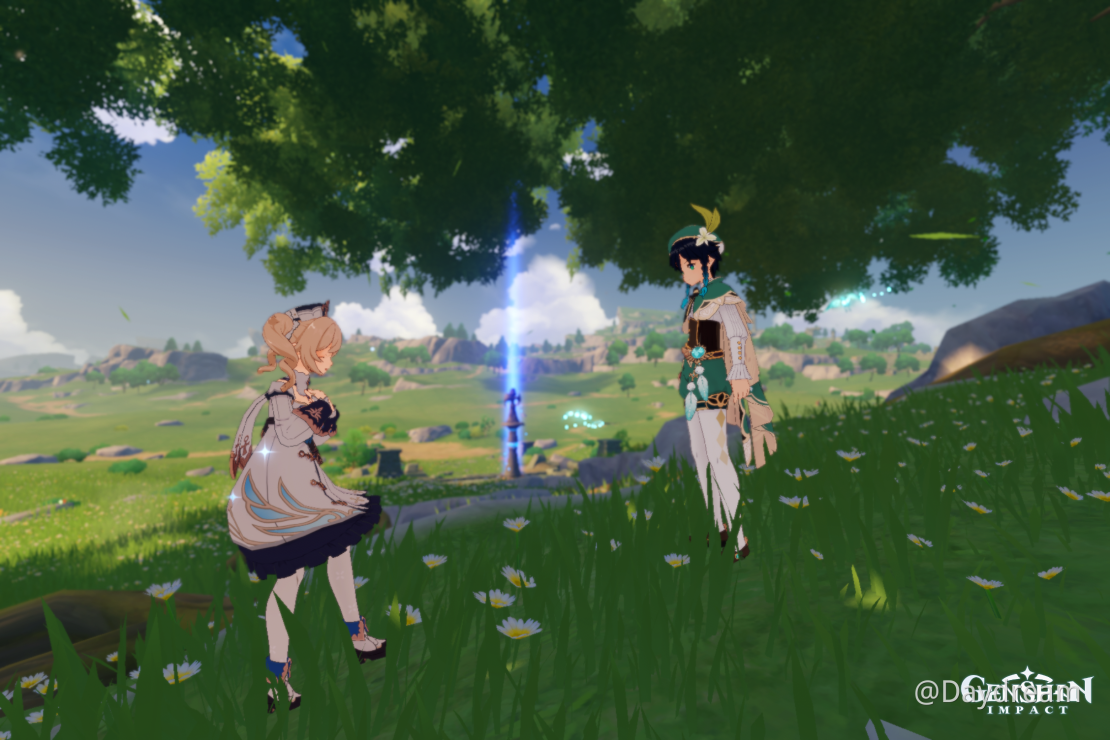 A nun meeting God (Barbara + Venti photoshoot!) | Genshin Impact | HoYoLAB