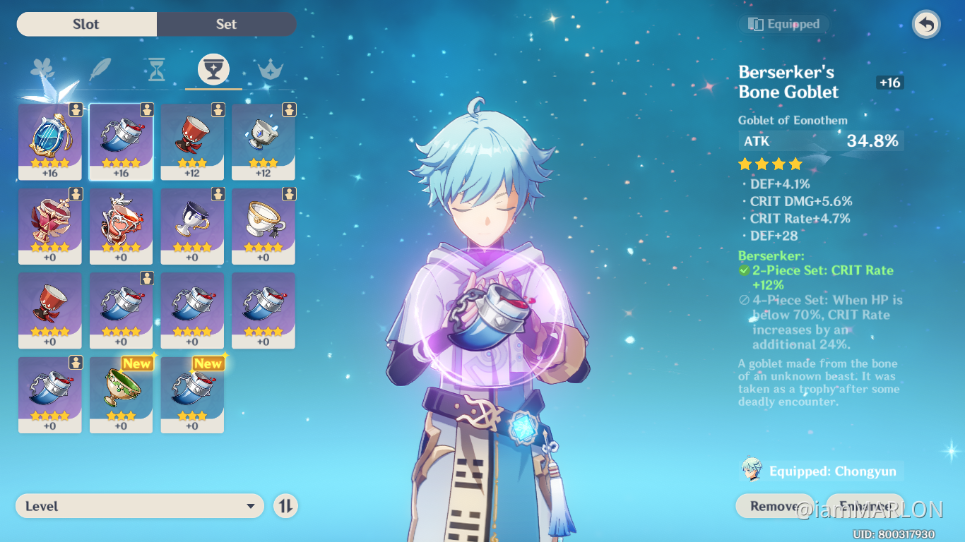 CHONGYUN BUILD | MY MAIN DPS Genshin Impact | HoYoLAB