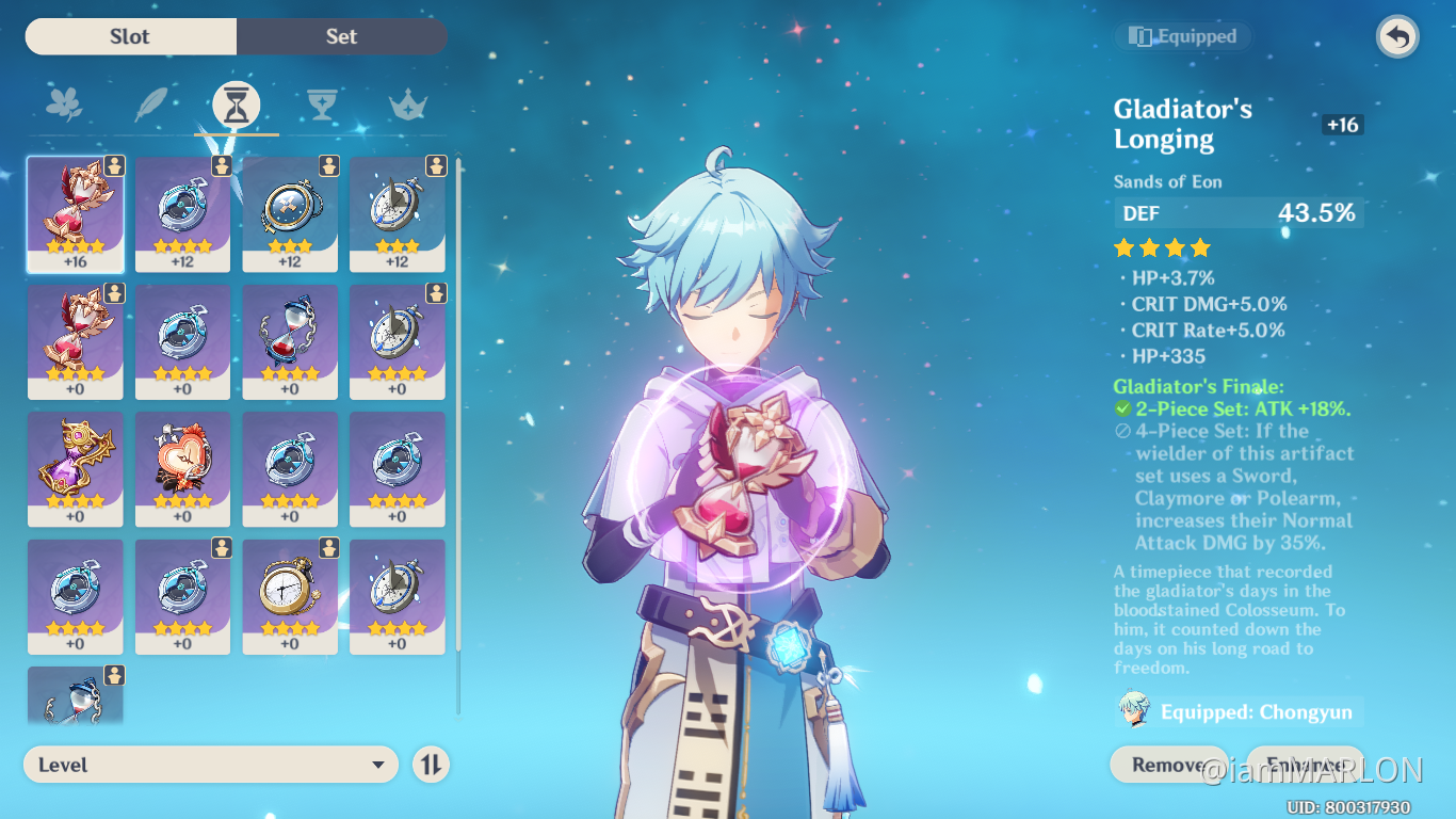 CHONGYUN BUILD | MY MAIN DPS Genshin Impact | HoYoLAB