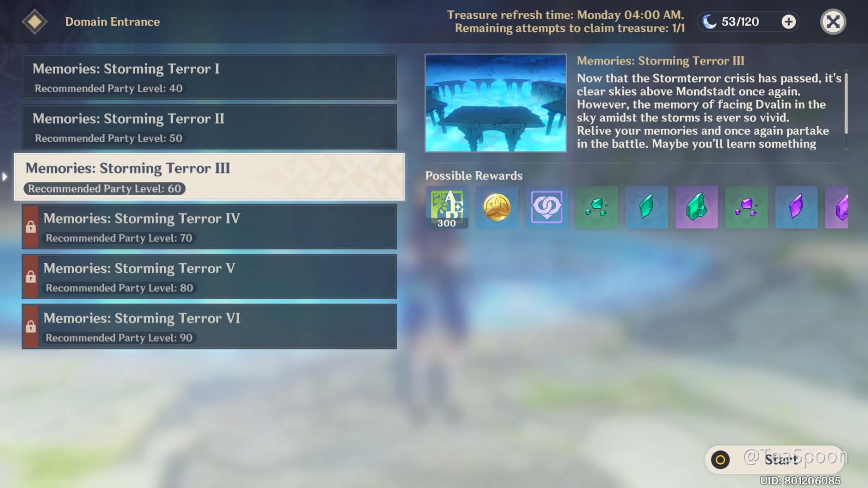 Adventure Handbook chp 8, stormterror 2. Genshin Impact | HoYoLAB