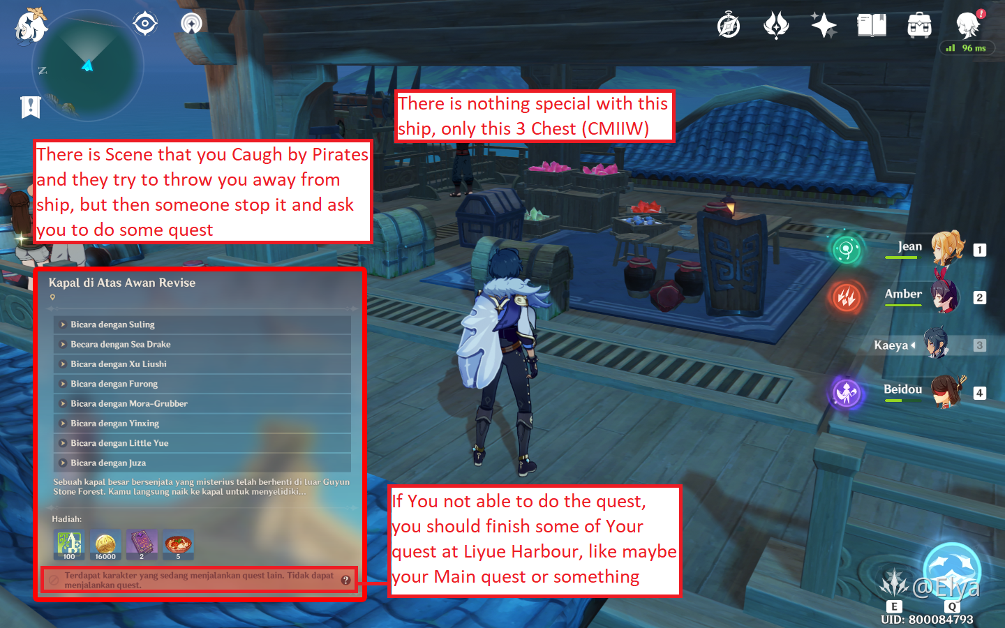 Guide Quest #8 : Beidou's Ship (A Lone ship in Guyun) Genshin Impact ...