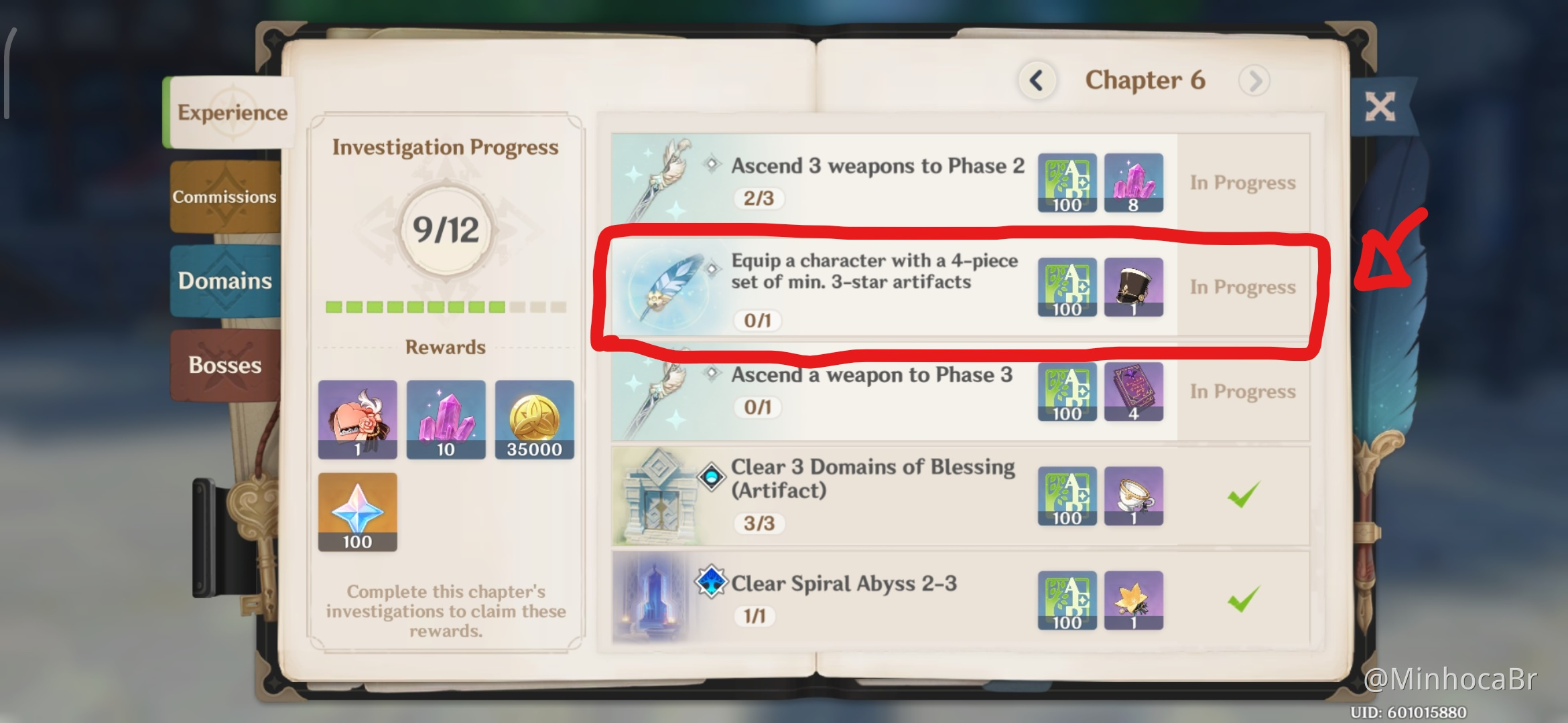 [SOLVED] Adventure book chapter 6 Genshin Impact | HoYoLAB