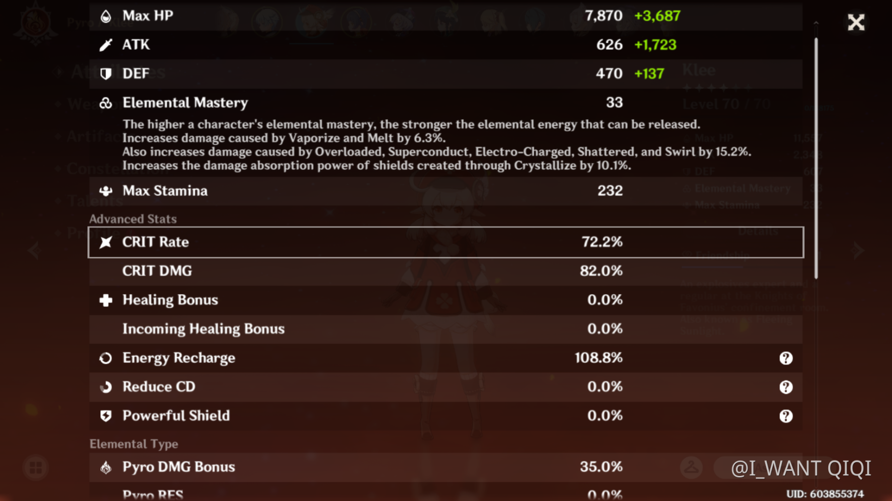 Klee Bugs stats and elements skill bugs Genshin Impact | HoYoLAB