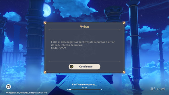 Error Code 9999 - Alguien sabe como solucionarlo? | Genshin Impact ...