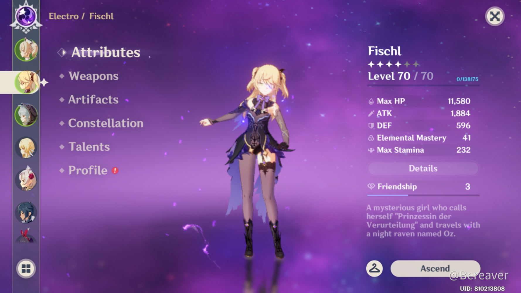 Switching to fischl as main dps Genshin Impact | HoYoLAB