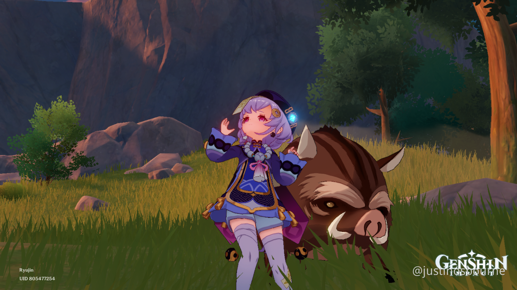 Qiqi and her pig! Genshin Impact | HoYoLAB