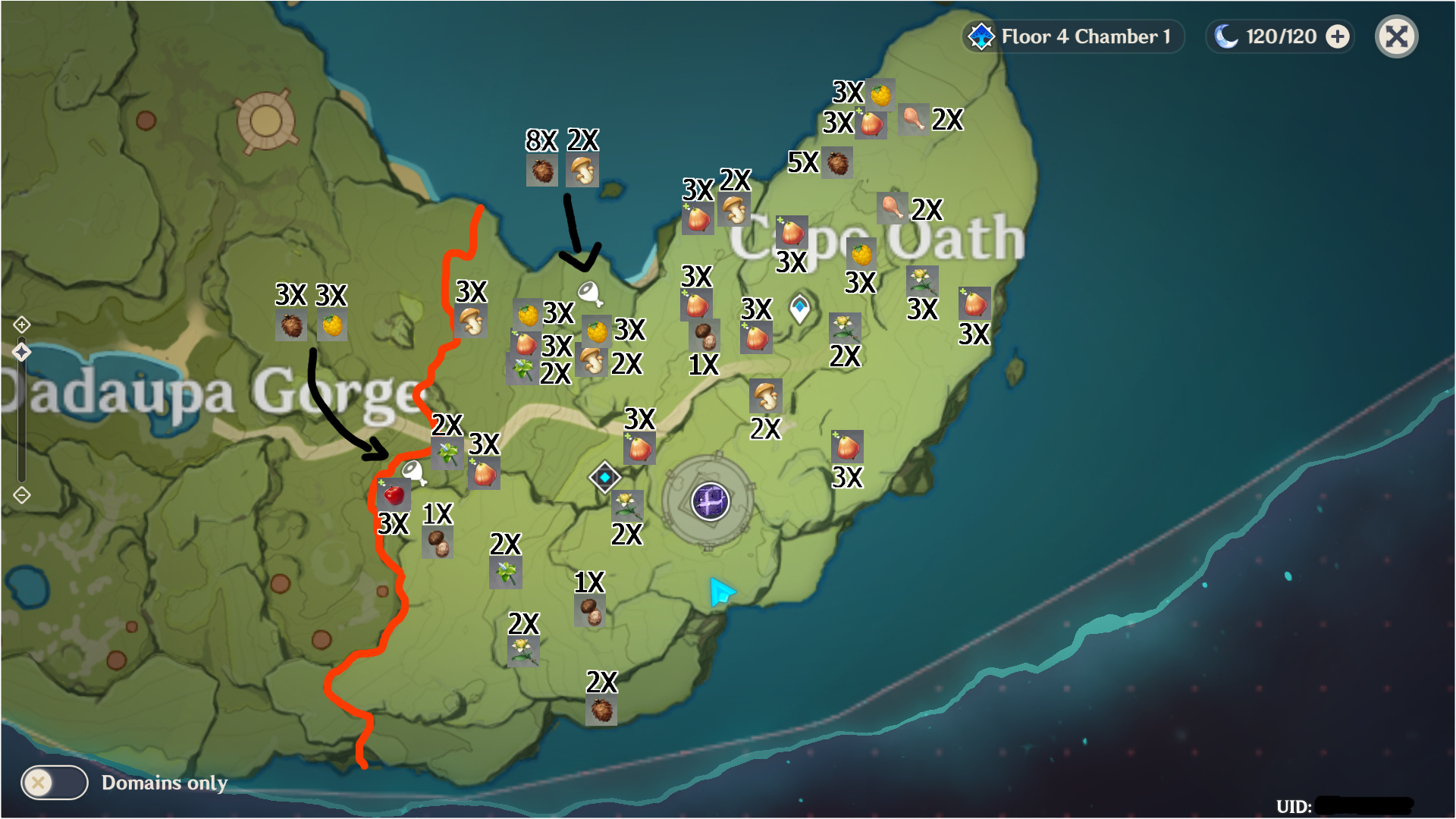 Location of Common Food Ingredients in Cape Oath (Defunct Project ...