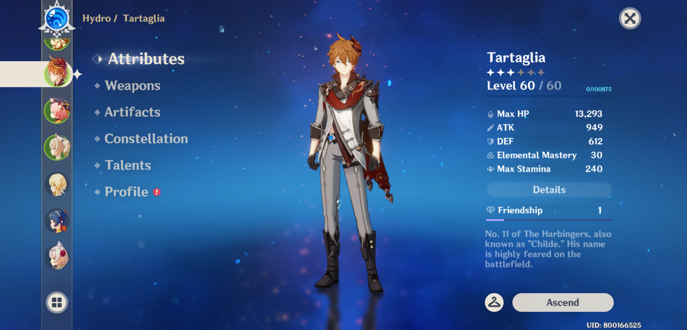 The Rust passive applies on Childe meele stance Genshin Impact | HoYoLAB