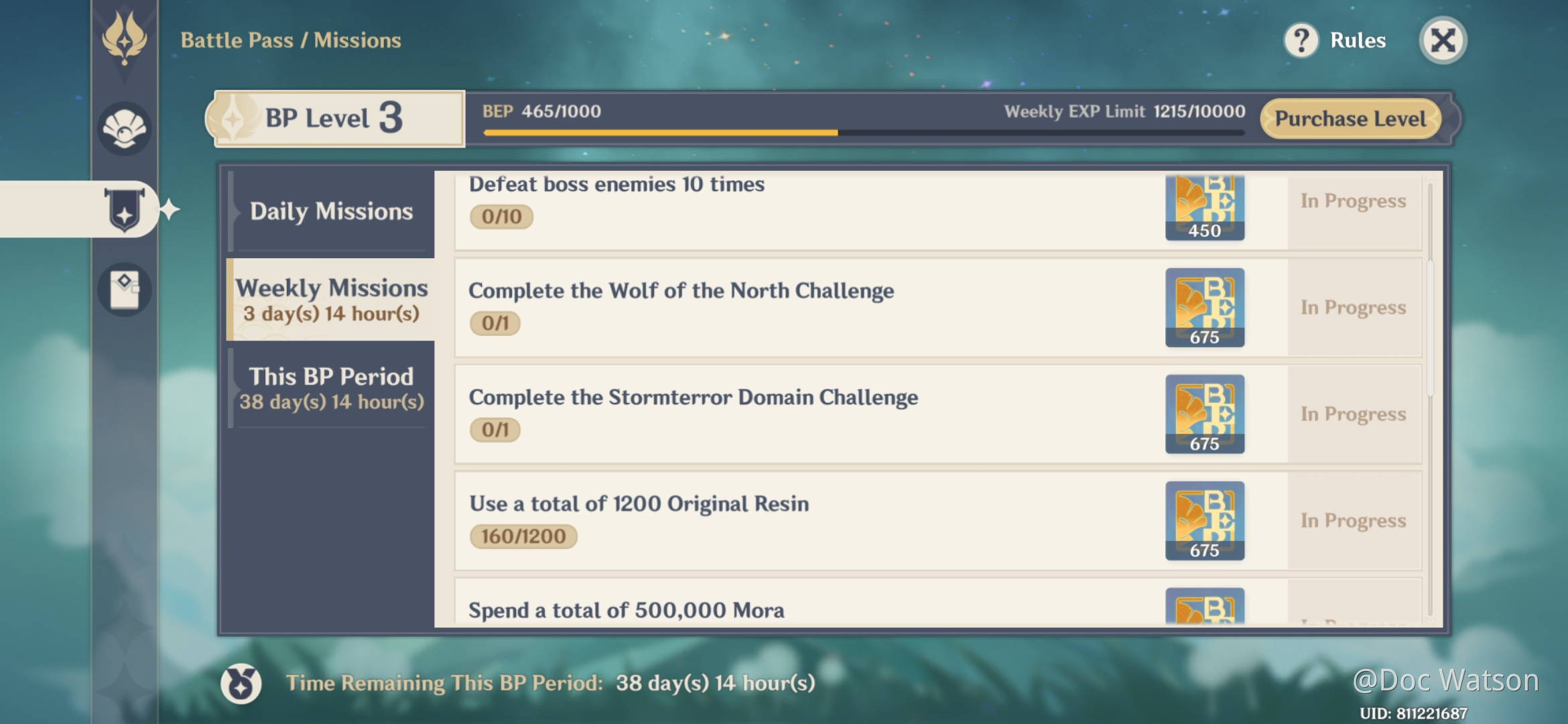 About Battle Pass quest Genshin Impact | HoYoLAB