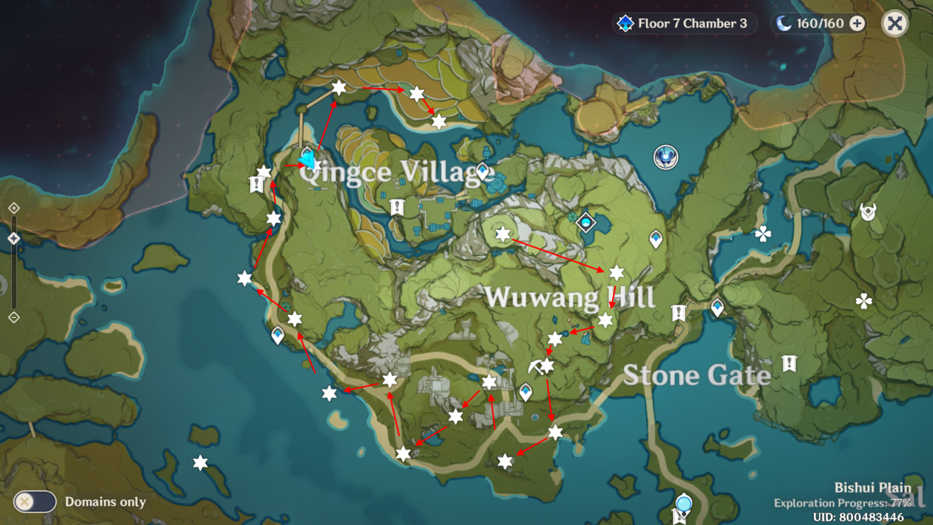 All 20 meteorite locations at each region(except starfell valley at 22 ...