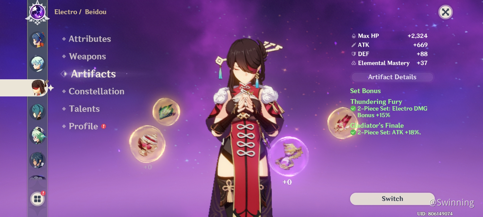 Build for Beidou... Genshin Impact | HoYoLAB