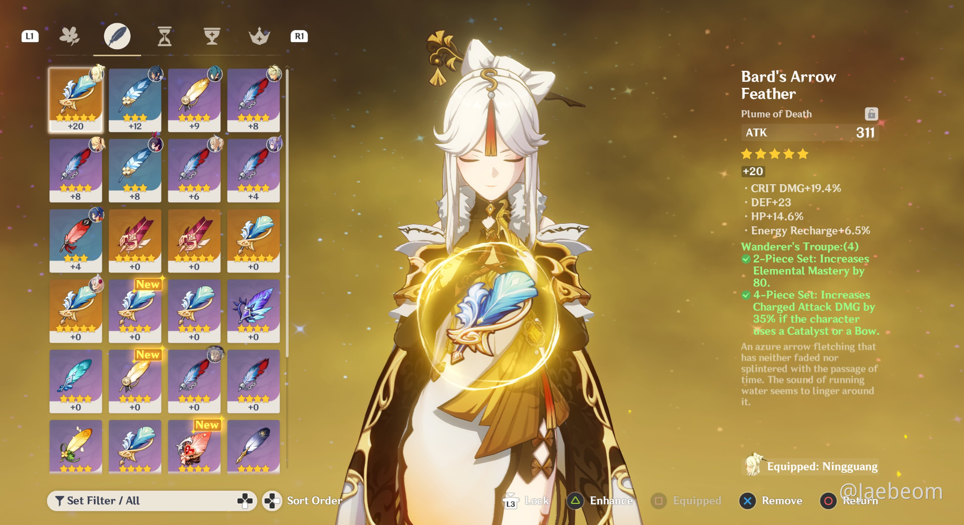 Just showing off my Ningguang build. Genshin Impact | HoYoLAB