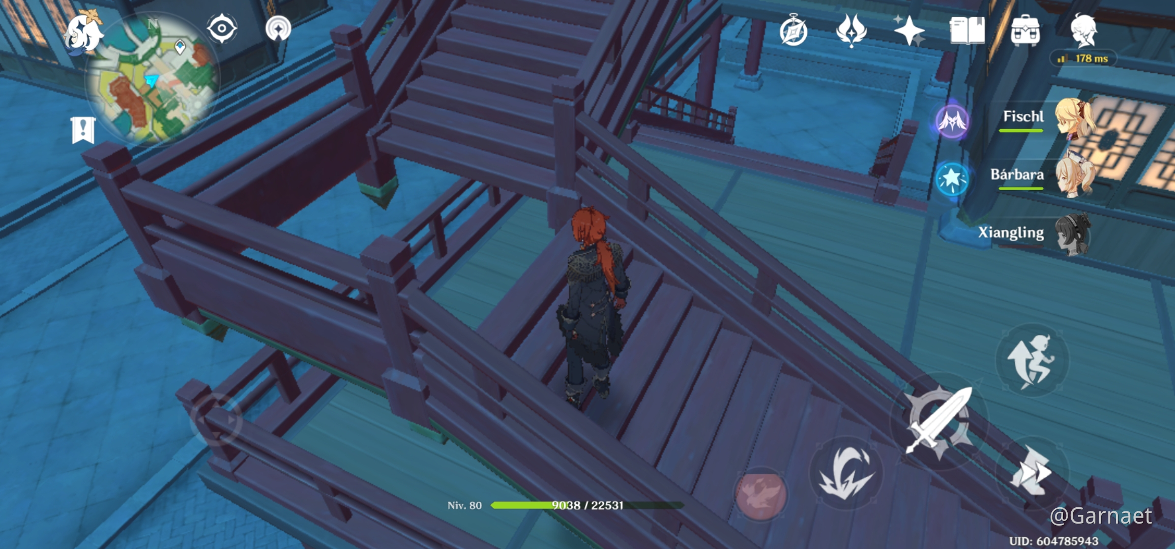 It's already a nightmare running stairs on mobile and now this Genshin ...