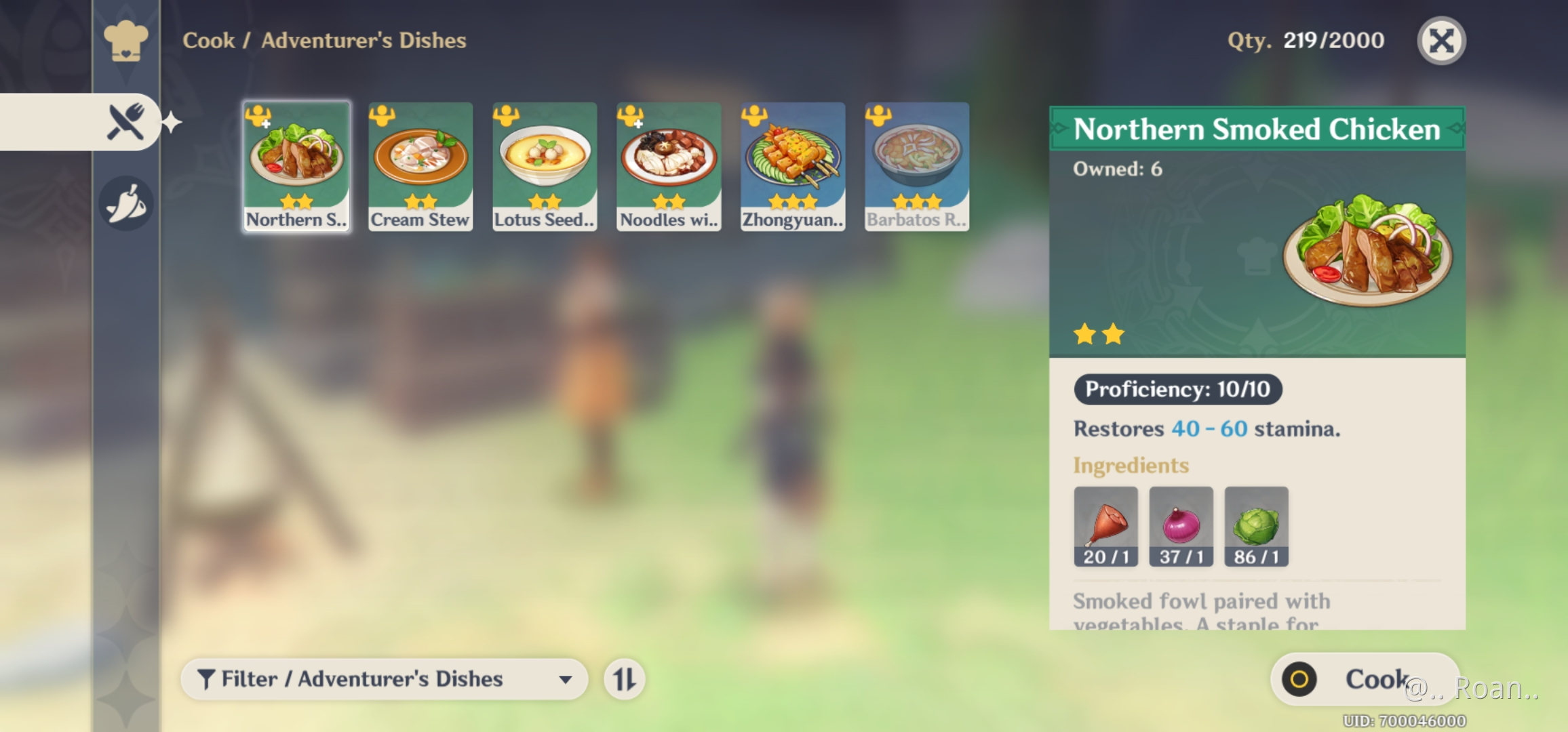 My Cooking Recipes List Genshin Impact | HoYoLAB