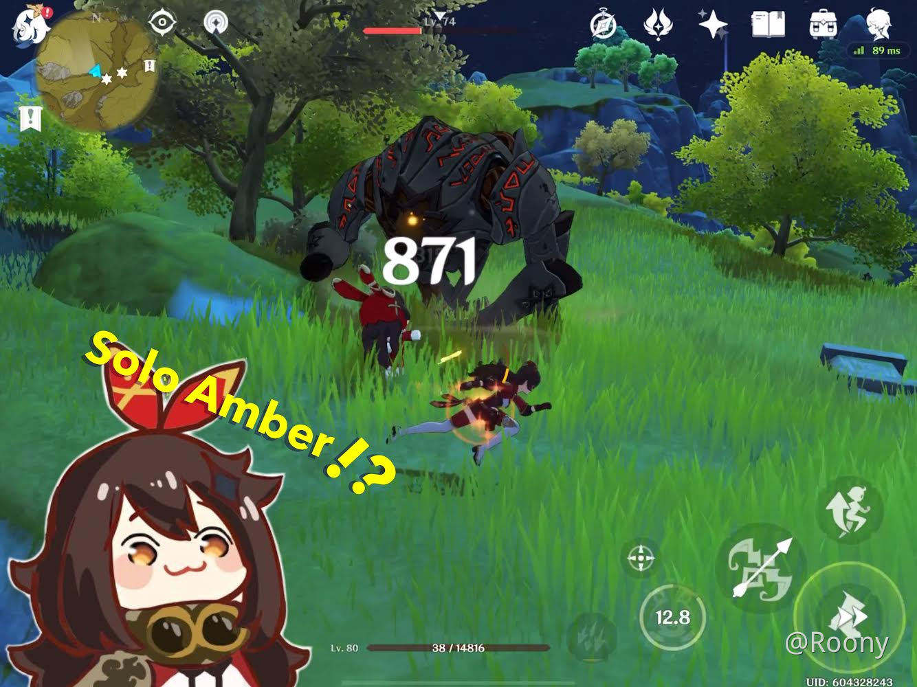 Amber Training with Lawachurl & Ruin Hunter :D Genshin Impact | HoYoLAB