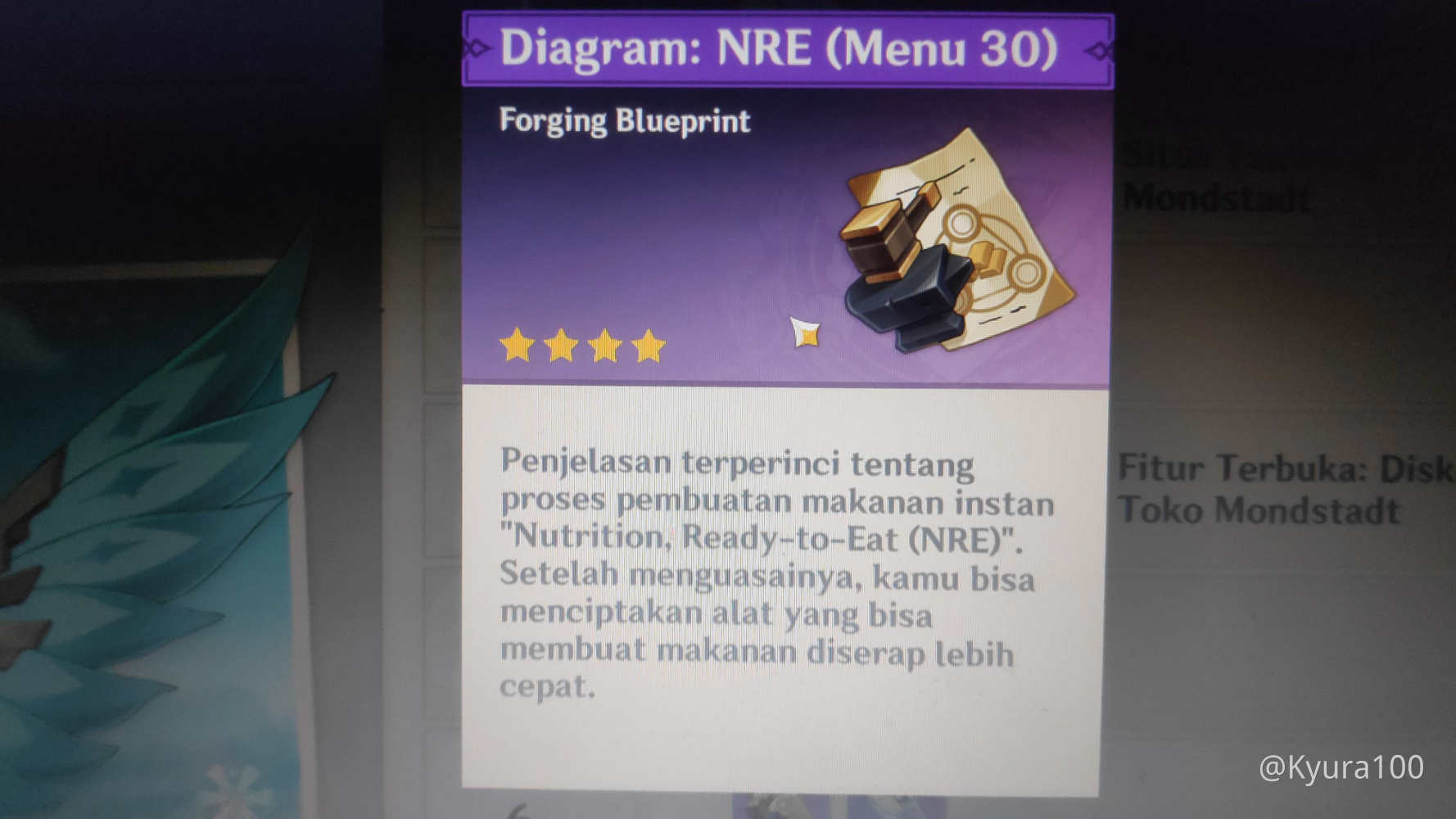 About blueprint diagram NRE (MENU 30) Genshin Impact | HoYoLAB