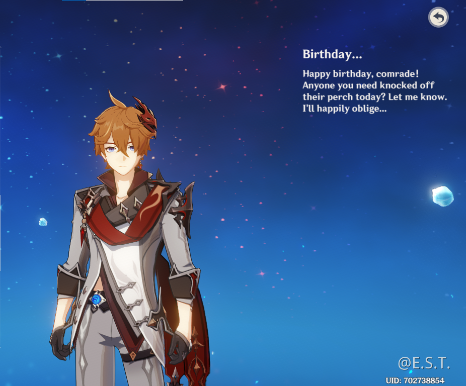 Characters wish you a happy birthday Genshin Impact | HoYoLAB