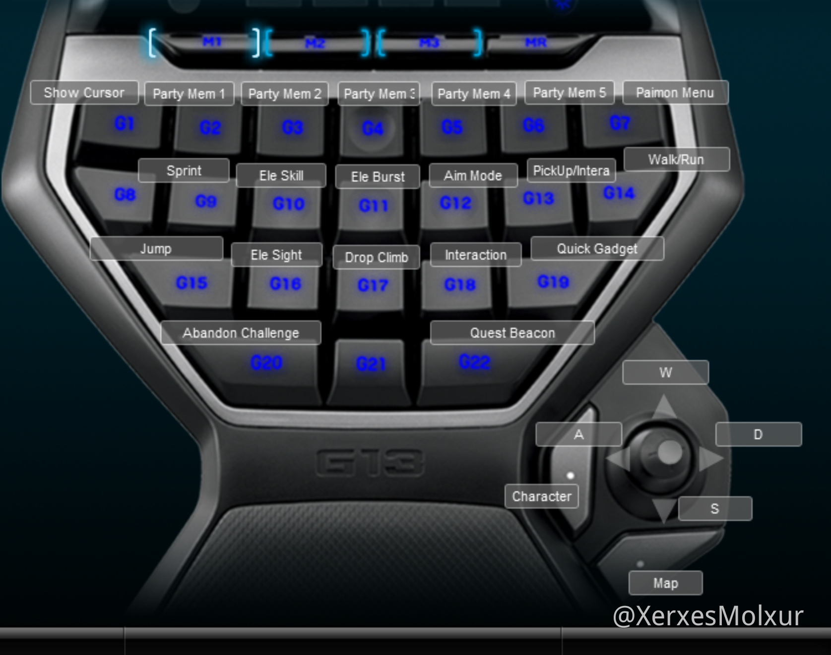 [PC] Logitech G13 Advanced Gameboard Profile Genshin Impact | HoYoLAB