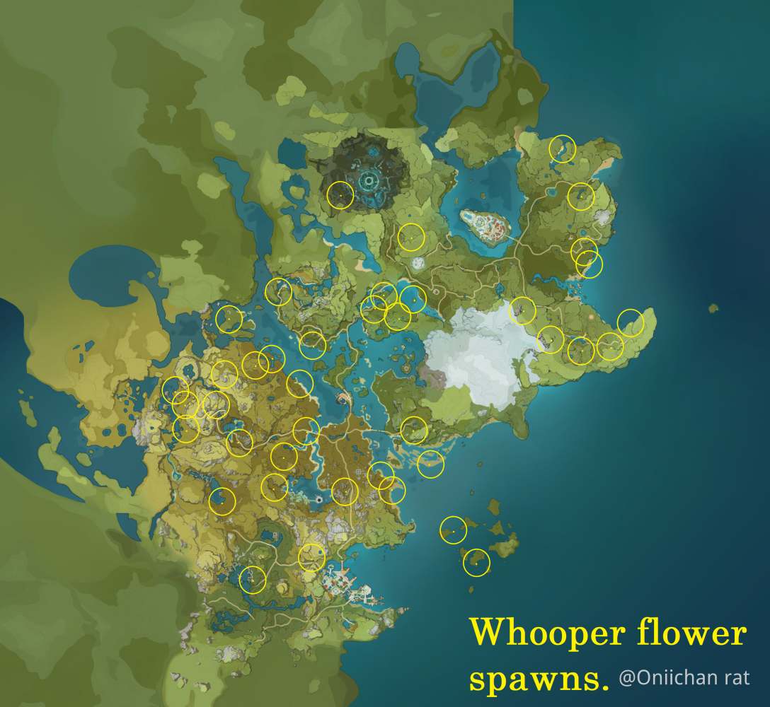 ME MAKE MAP OF WHOOPA FLOWA SPAWNS Genshin Impact | HoYoLAB
