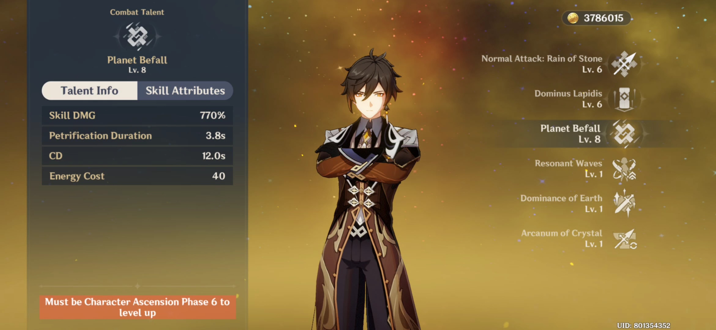 [ ̶B̶U̶G̶ ̶] on Zhongli's Planet Befall Damage Calculation Genshin ...