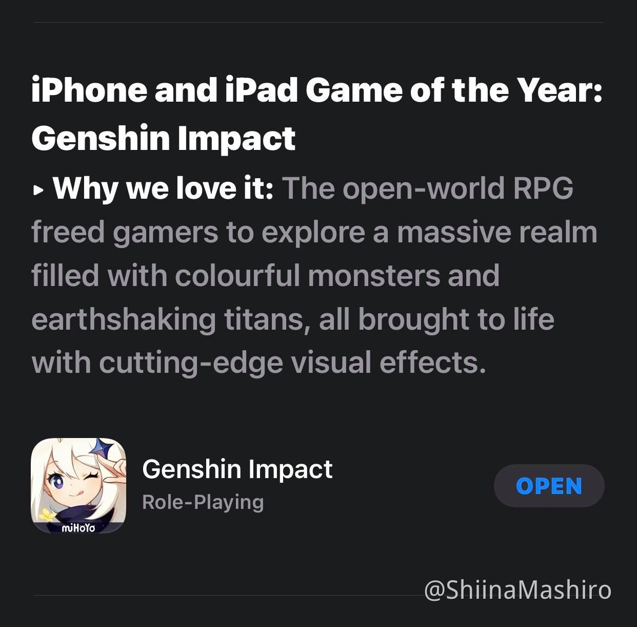 Best game of 2020 for both Googleplay and Appstore,... Paimon, is there ...