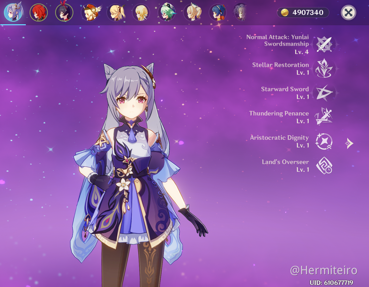 Talents Keqing Genshin Impact | HoYoLAB