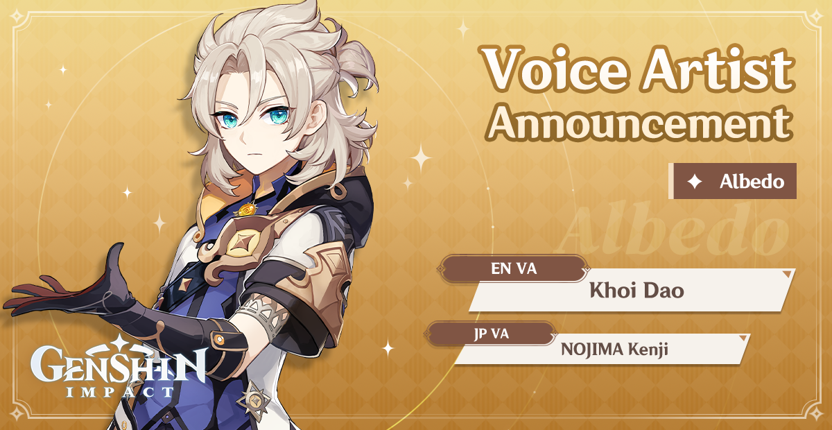 Voice Actor Announcement Genshin Impact | HoYoLAB