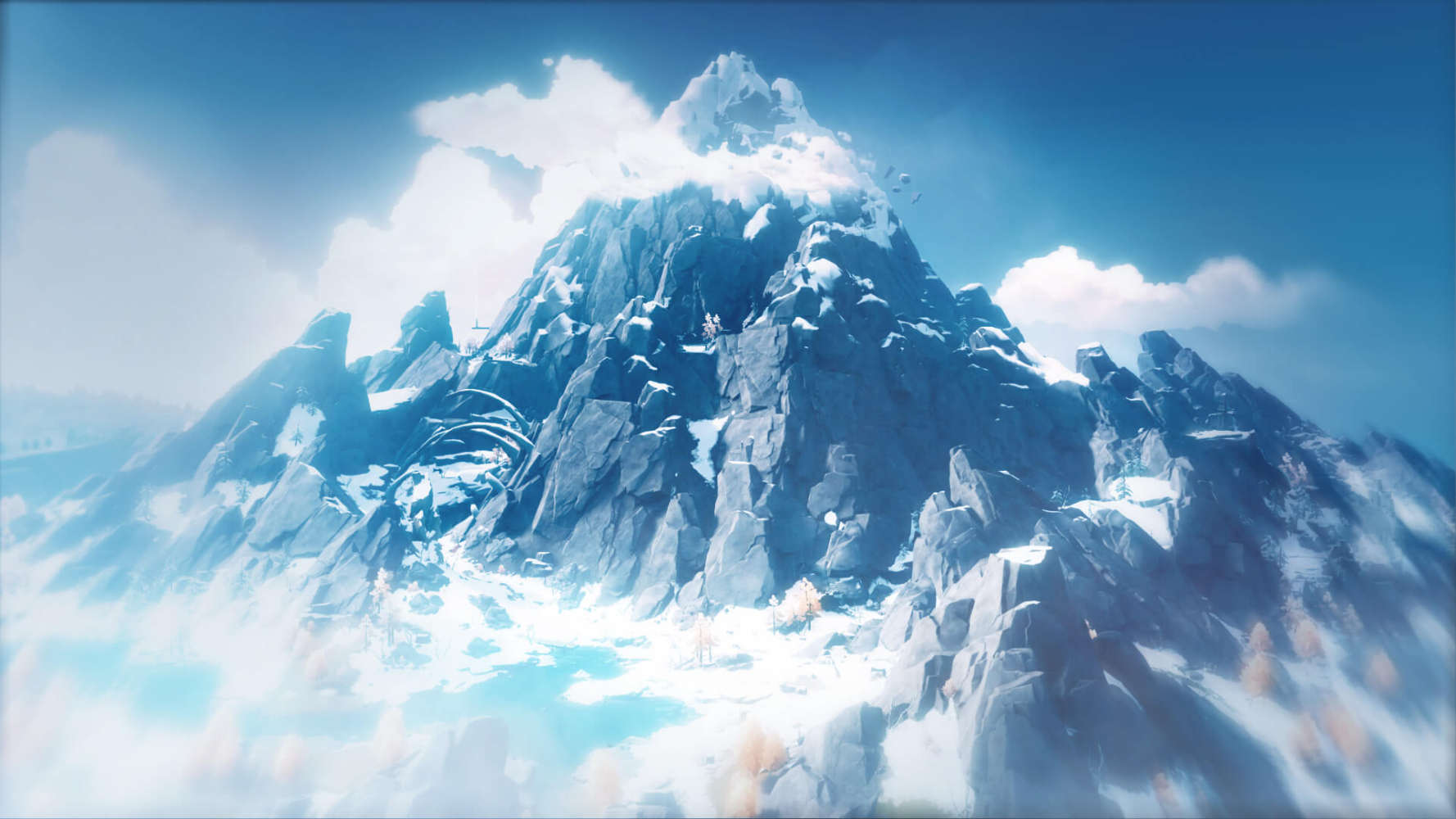 [Repost] DragonSpine Mountain Illustration From V1.2 Website Genshin ...