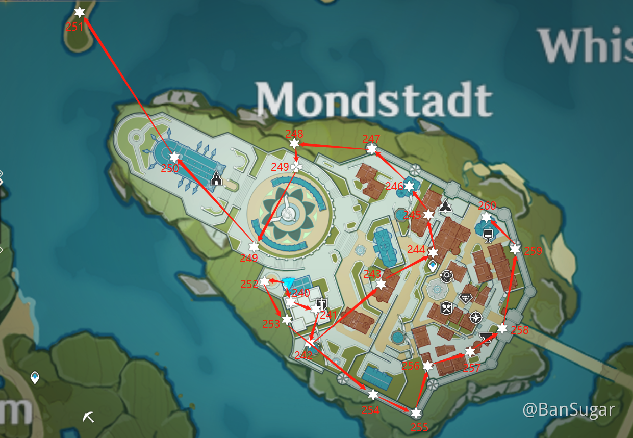 [Guide] Mondstadt Efficient Chests Route - Mondstadt City (240-260 ...