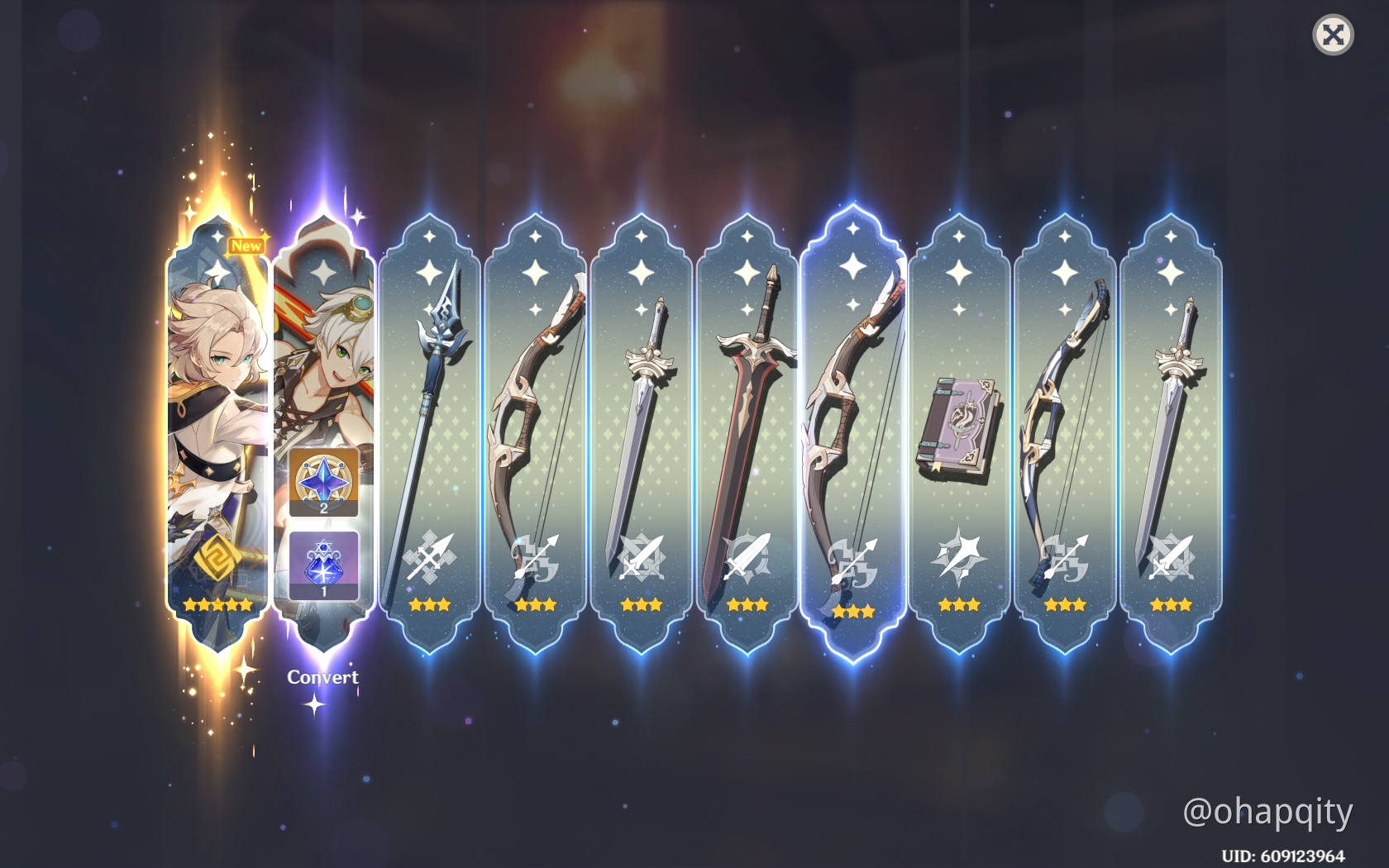 Albedo First Roll Genshin Impact | HoYoLAB