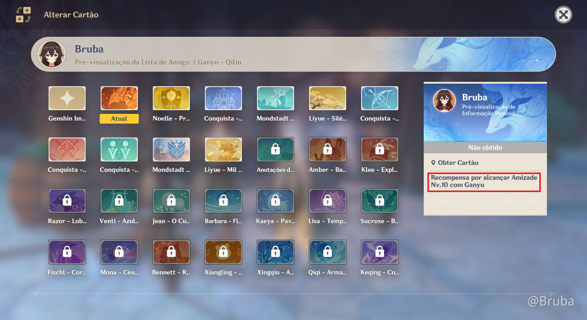 "spoiler" / Ganyu character card Genshin Impact | HoYoLAB