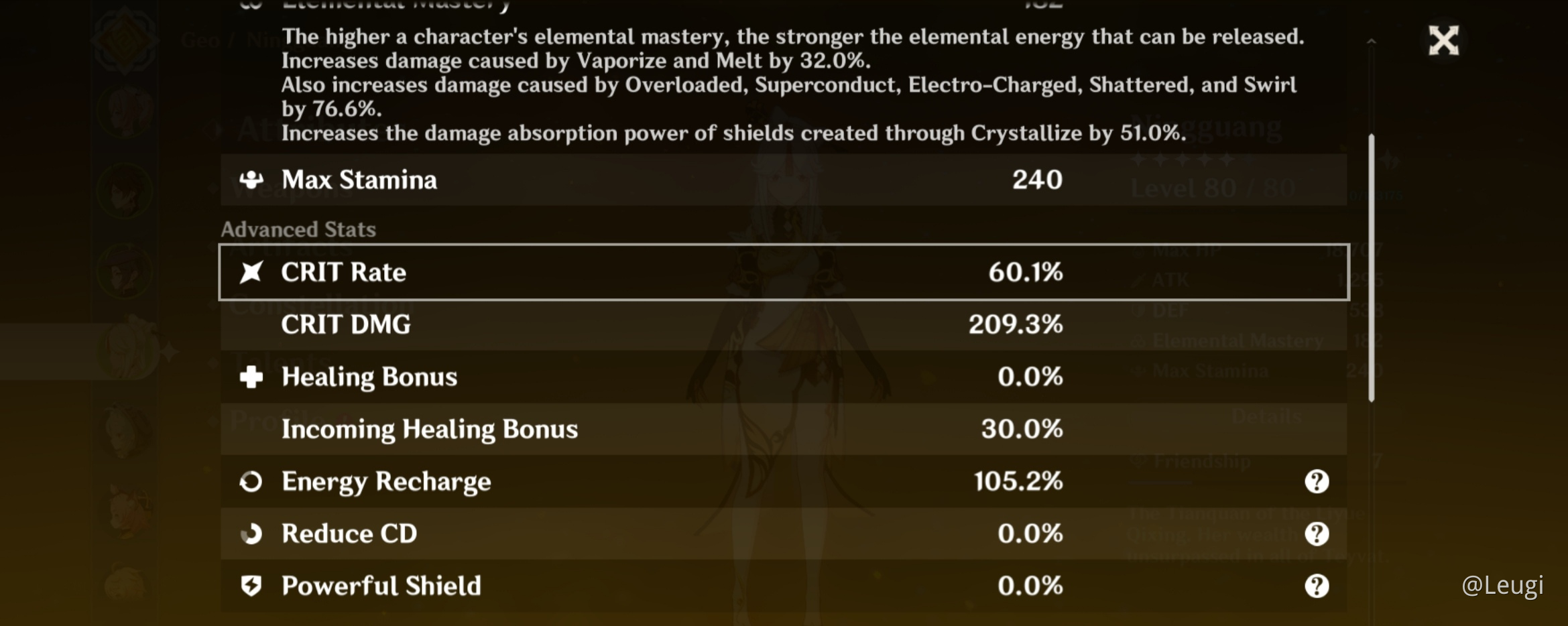 Is this crit rate good enough or should i make it 70%? Genshin Impact ...