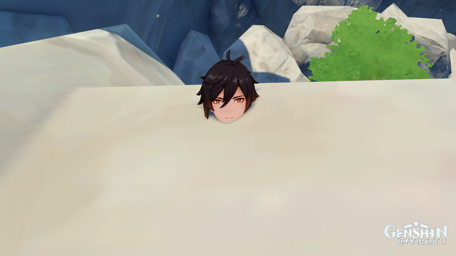 The god Geo in action Genshin Impact | HoYoLAB