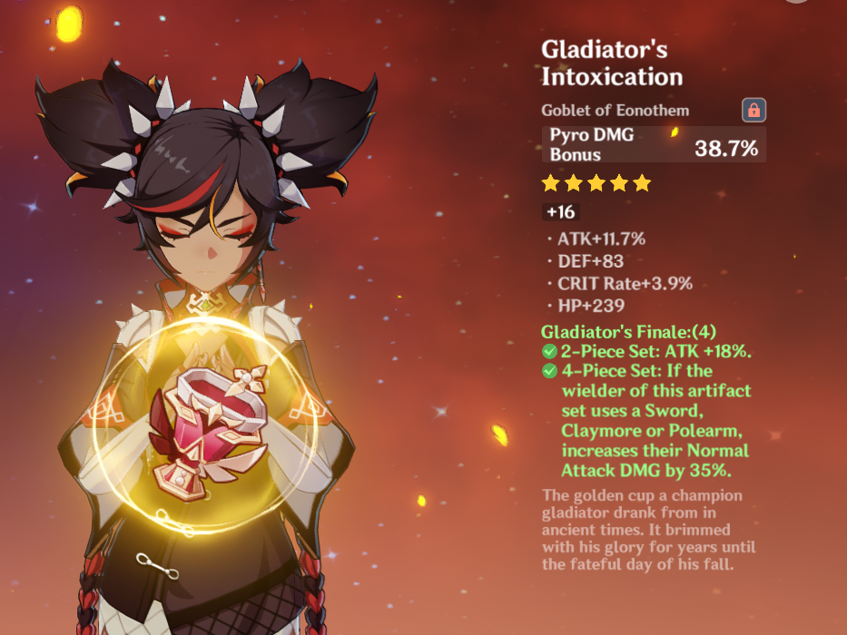 Should I keep this pyro goblet on my Xinyan? Genshin Impact | HoYoLAB