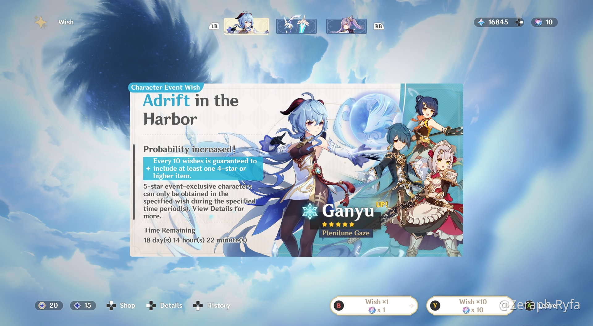 Getting Qiqi instead of Ganyu, on the 90th pull, in a total of 128 ...