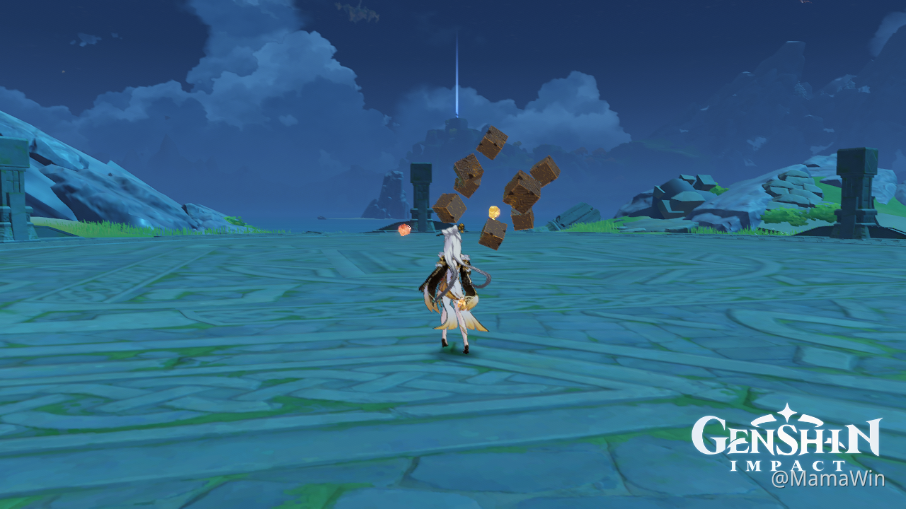 Geo boss getting turn into stone in Co-Op Genshin Impact | HoYoLAB