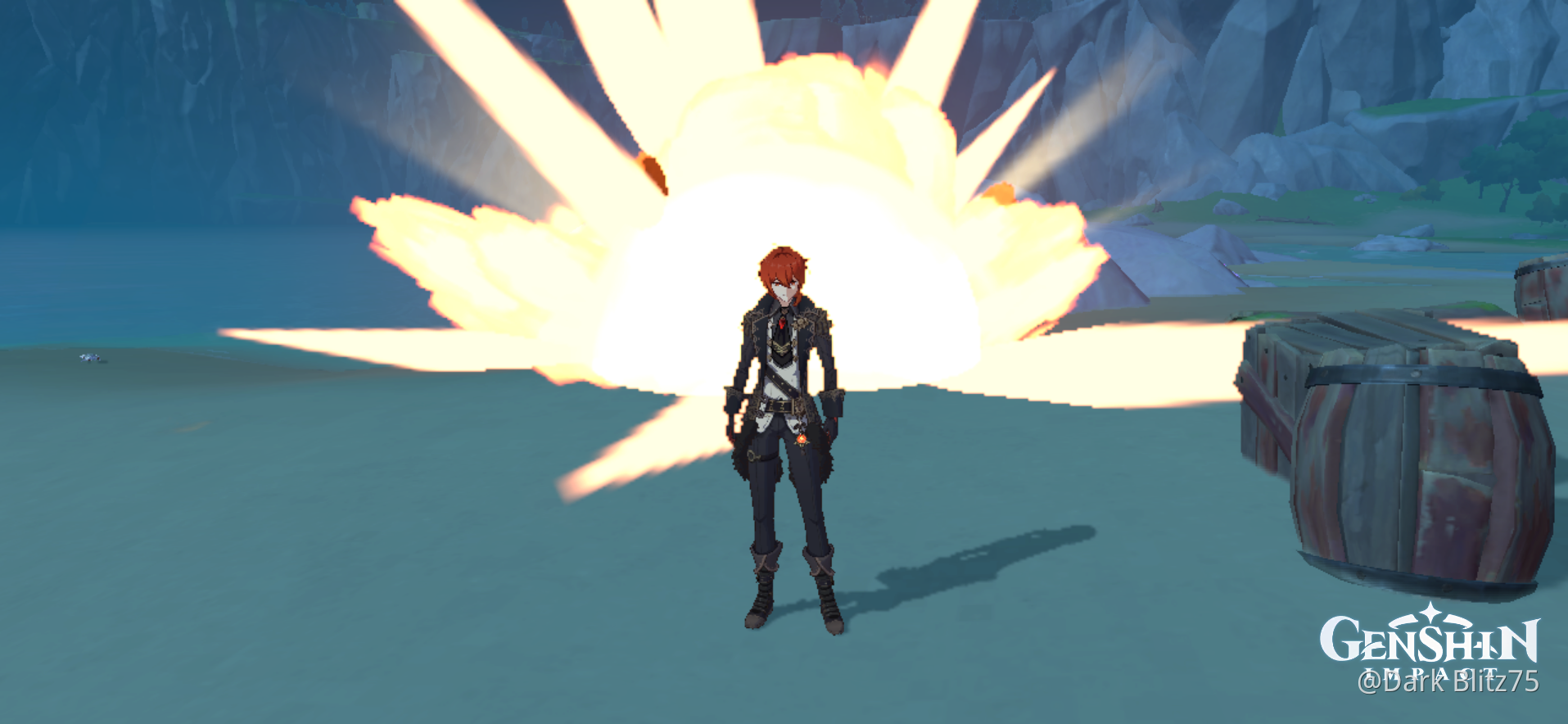 Cool guys don't look back at explosion Genshin Impact | HoYoLAB