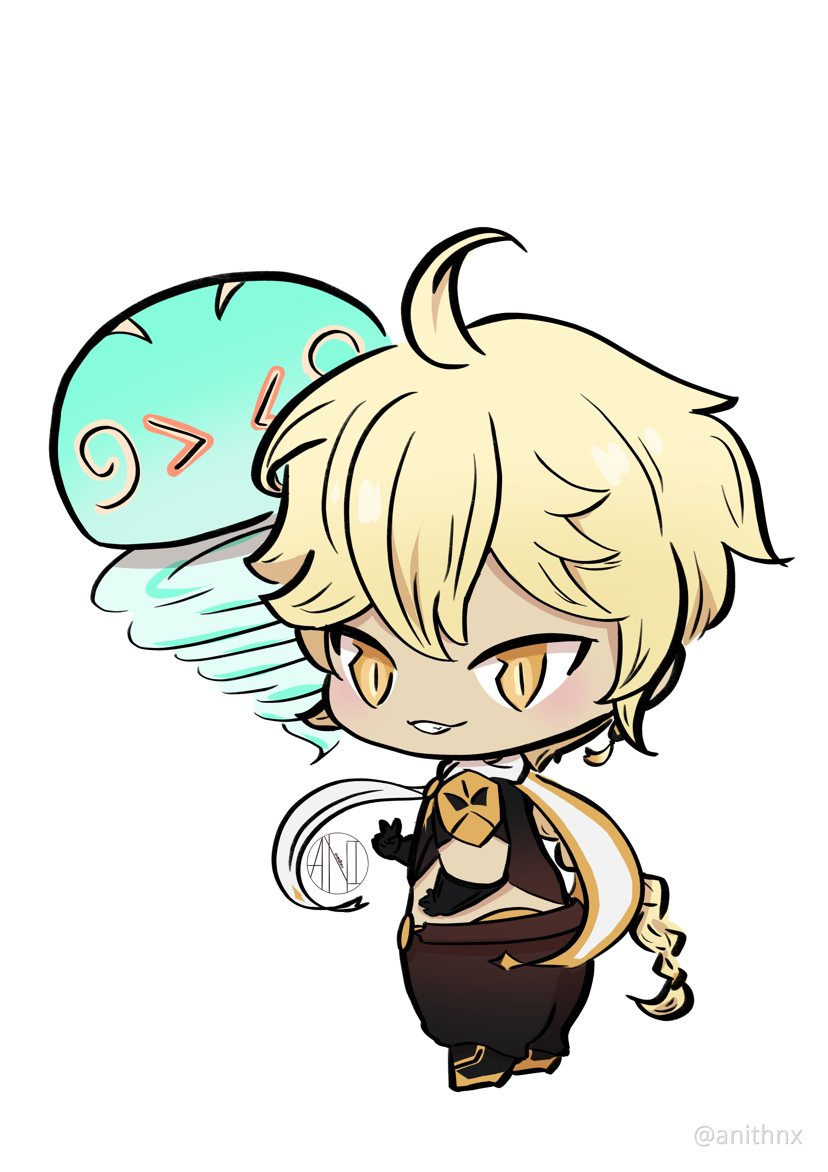 Chibi Traveler (Aether) Genshin Impact | HoYoLAB