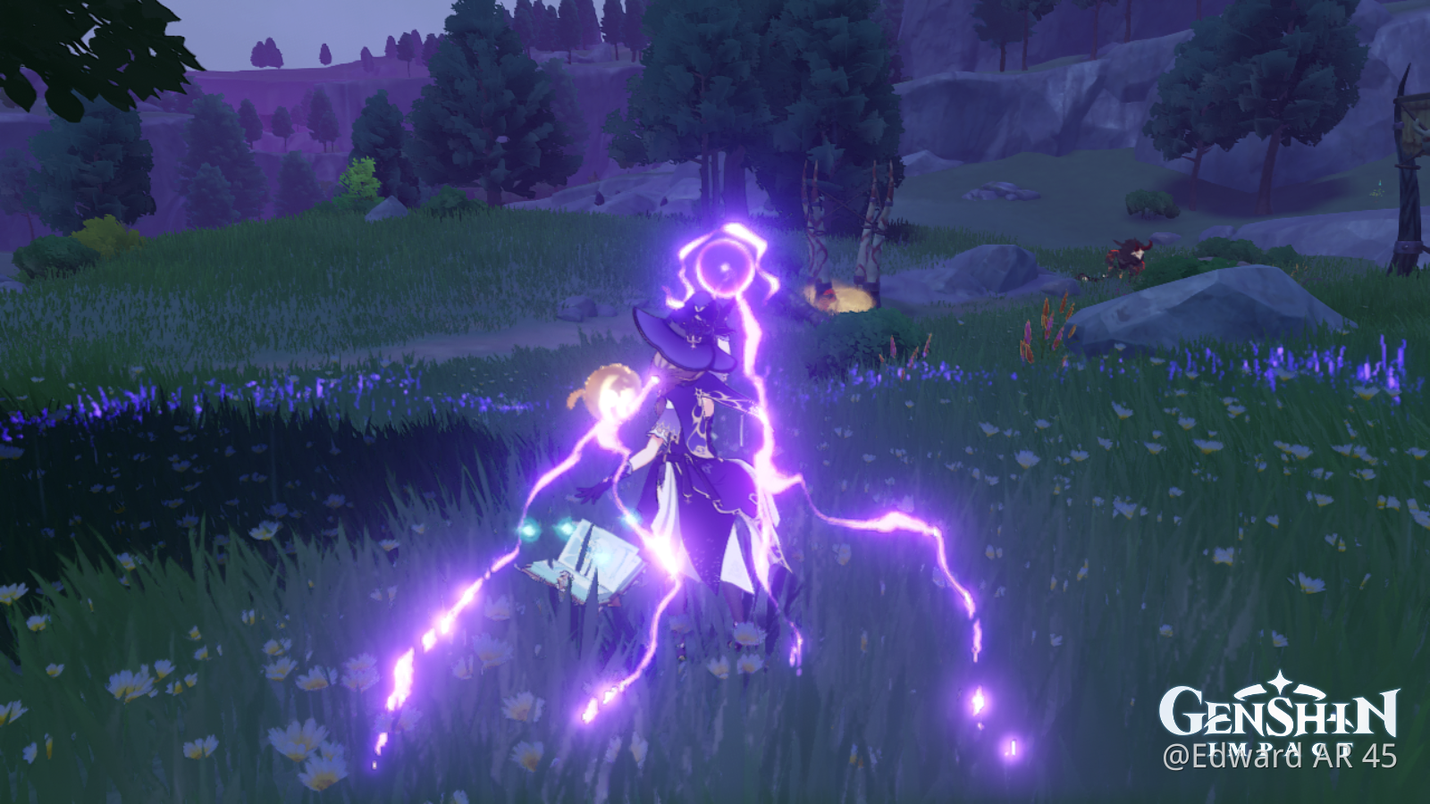 While holding the Violet Arc || Lisa !! Genshin Impact | HoYoLAB