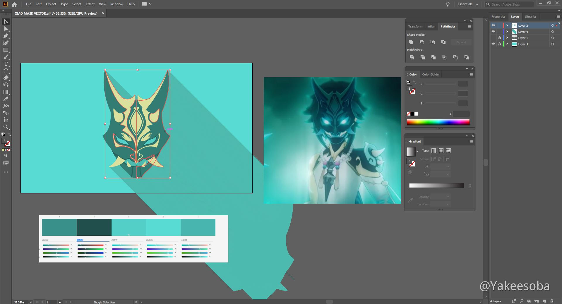 MINIMALIST XIAO'S MASK DESKTOP AND PHONE WALLPAPER Genshin Impact | HoYoLAB