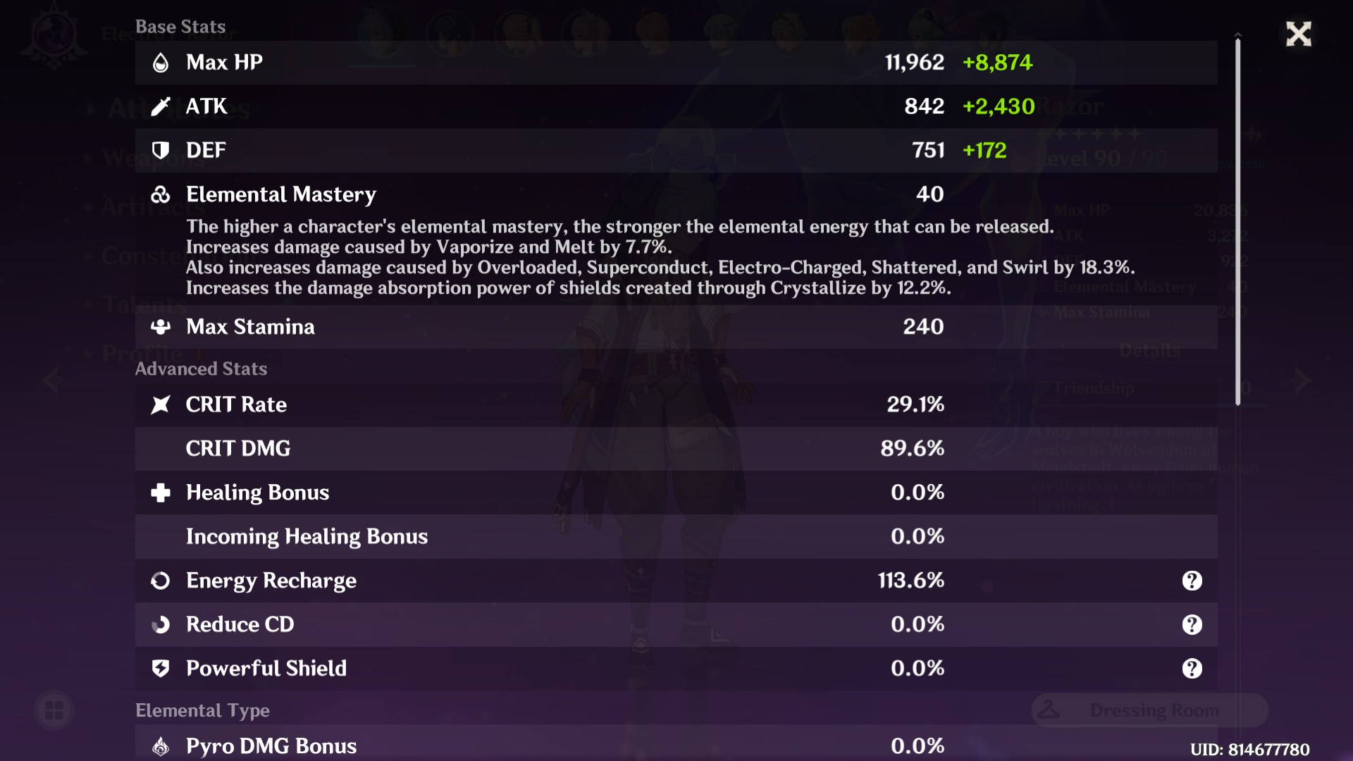 i need your thoughts about my attributes! Genshin Impact | HoYoLAB